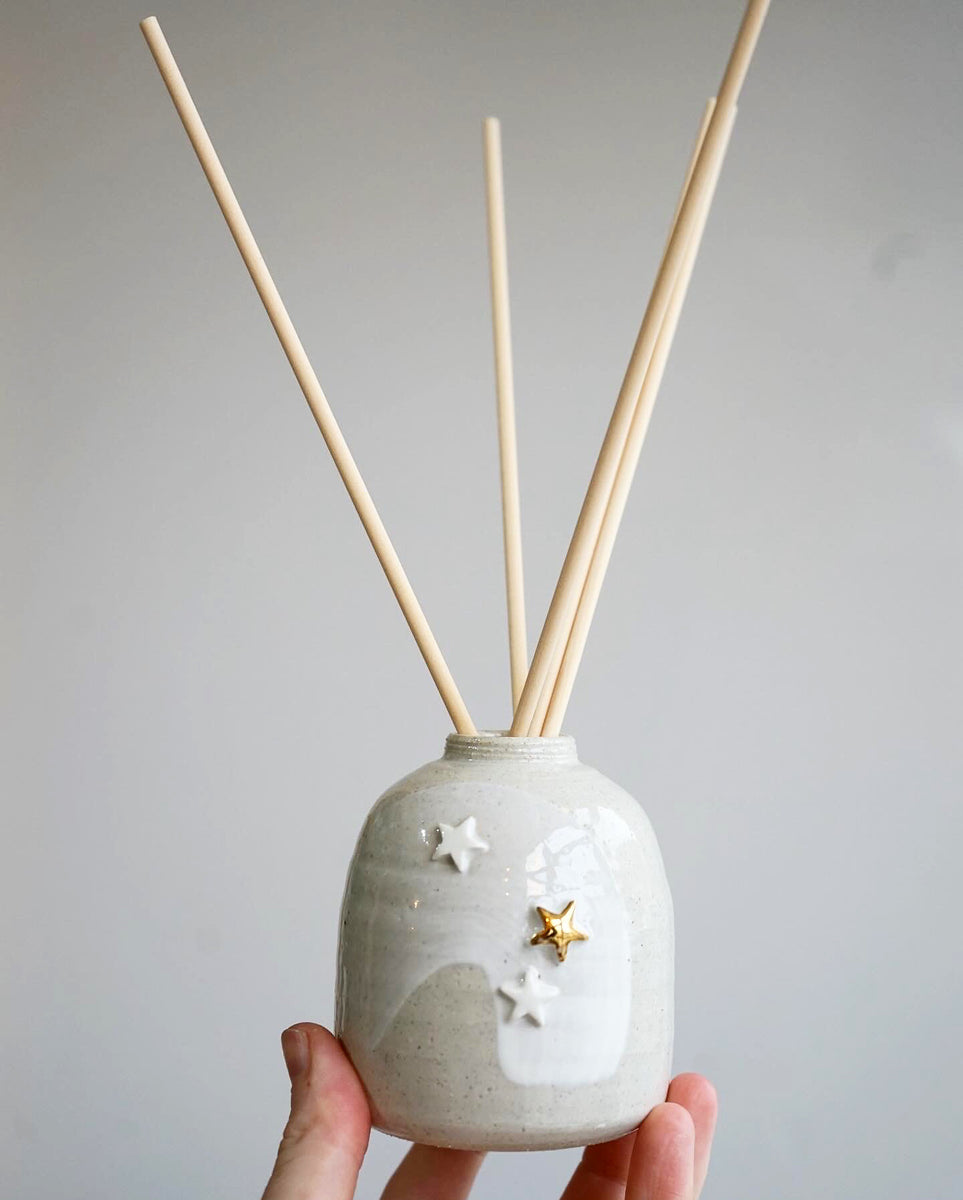 White Ceramic Reed Diffuser – Natasha Swan Ceramics. Handmade pottery ...